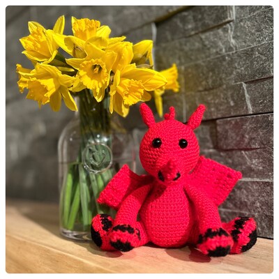 Welsh Dragon Crochet Pattern Welsh Dragon Pattern PDF in US and UK ...