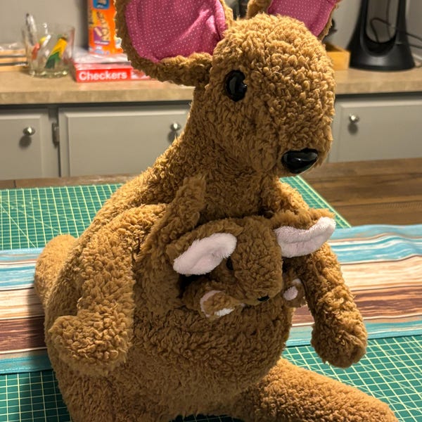Kangaroo (with Pouch) and Joey Sewing Pattern, Xmas Gift, Pattern ...
