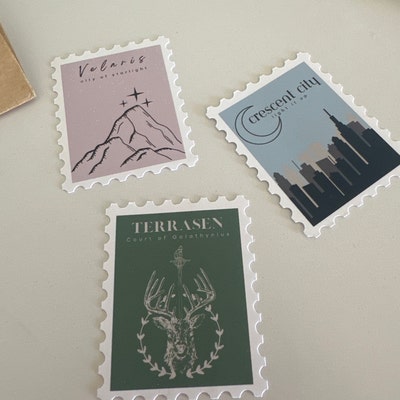 SJM Cities Stamp Sticker Pack VINYL STICKER Velaris City of Starlight ...