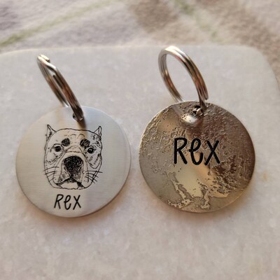 Mini Pet ID Tag Extra Small Dog Tag Cat Tag Personalized - Etsy