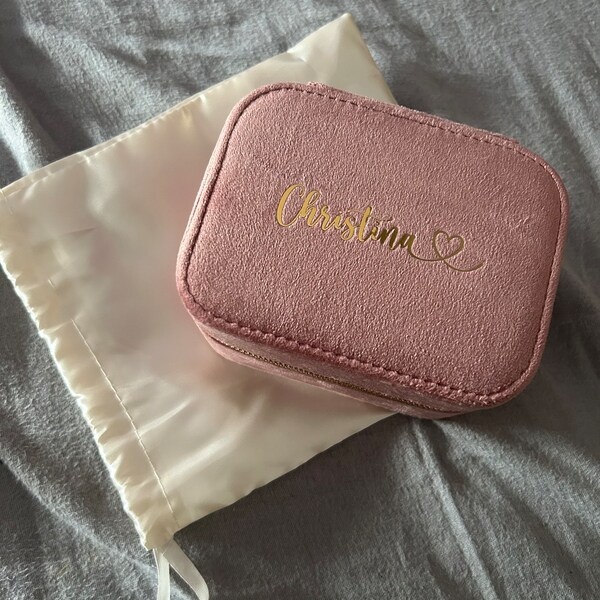 Custom Velvet Jewelry Box, Watch Box for Women, Wedding Gift, Bridal ...