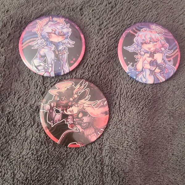 BSD Bungou Stray Dogs Pins - Sigma & Bram Stoker | Decay of the Angel ...