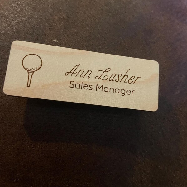 Personalized Magnetic Name Badges Custom Engraved Employee Work Badge ...
