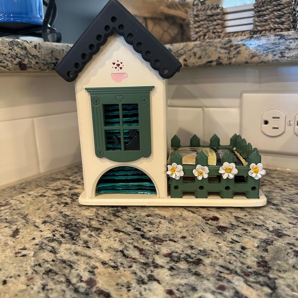 Tea Bags Organizer, Cute Little Tea Bag House Box Dispenser for Tea ...
