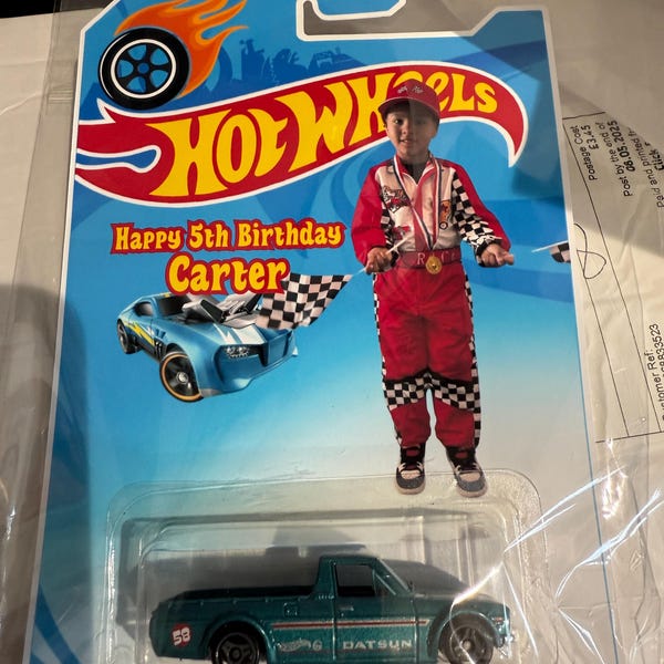 Personalised Hot Wheels Gift | Hot Wheels Party Decorations | Custom ...