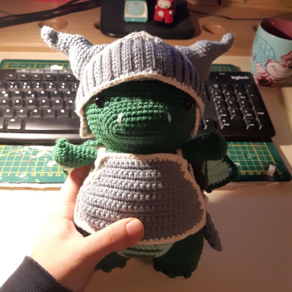 Dragon Firefighter and Knight | 2in1 PDF Crochet Amigurumi Pattern ...