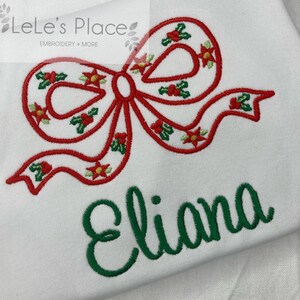 Bow Monogram Topper Satin Stitch Machine Embroidery Design - Etsy