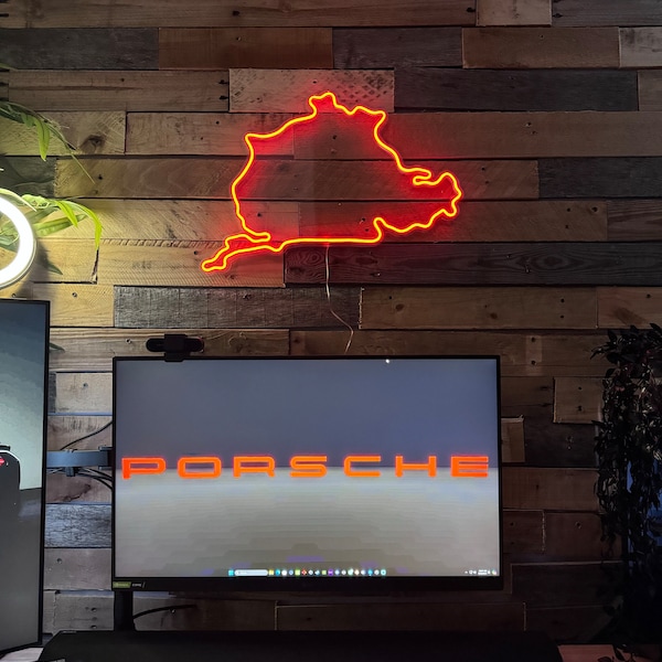 Nürburgring Track Neon Sign / Racing Track Decor / Race Track Neon Sign ...