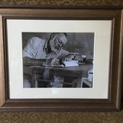 Ernest Hemingway Writing in a Tent Photo 8 X 10 Photo - Etsy