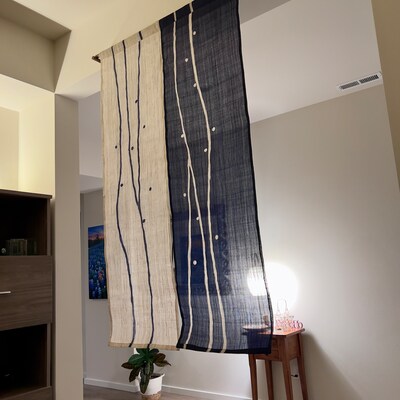 36 Oak Noren Rod Set, With Holders - Etsy