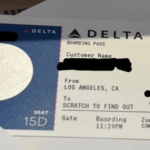 Delta Airline Ticket Template