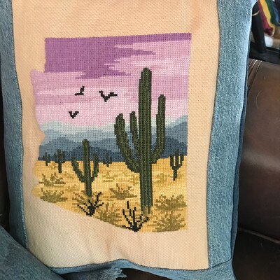 Arizona State Modern Cross Stitch Pattern, Nature Counted Cross Stitch ...