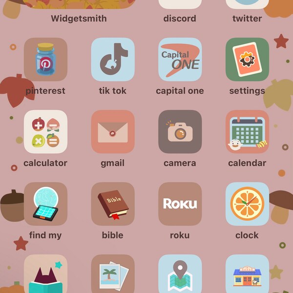 Desktop Organizer Animal Crossing Autumn Edition 156 Icons With ...