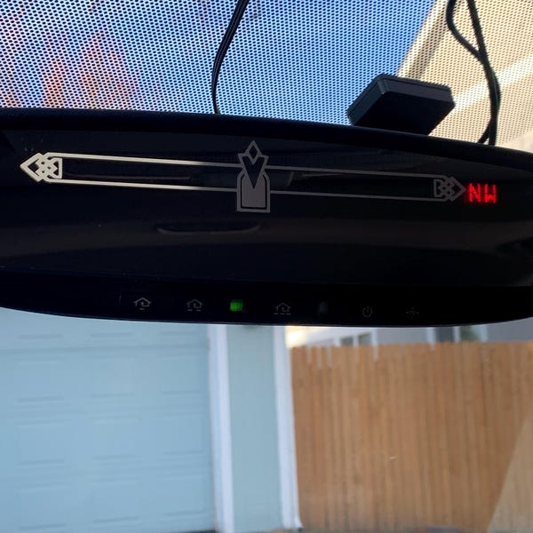 Skyrim Navigation Compass Quest Bar Rearview Mirror Mini Permanent ...