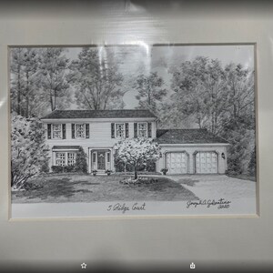 Custom Home Portrait, Hand Drawn, Original House Sketch, Home Drawing ...