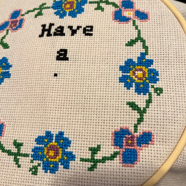 Cross Stitch Pattern Beginner, Fun Easy Stitch Pattern, Hoarding - Etsy