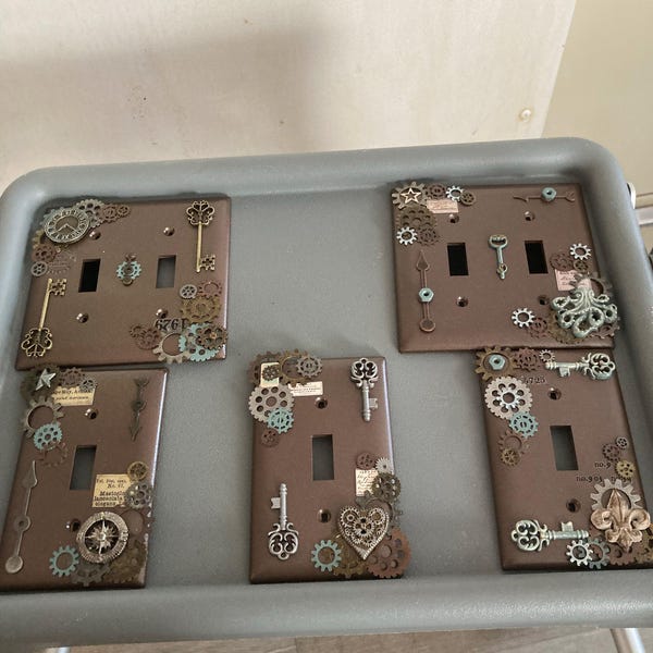 Bronze Industrial / Steampunk Outlet Cover is Individually Handcrafted ...