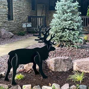 Moose Yard Display Giant All-weather PVC Garden Decor Large Lawn ...