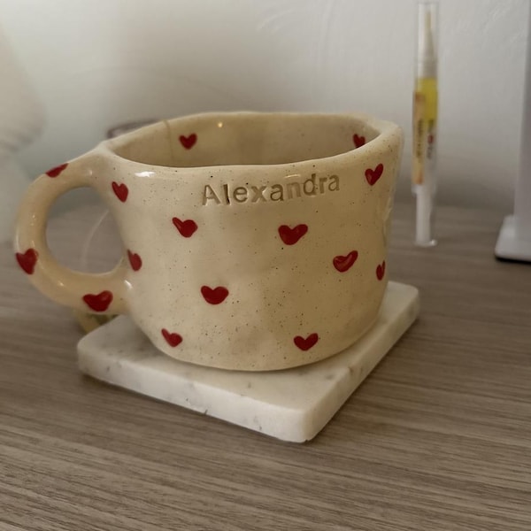 PREORDER: Custom Ceramic Pottery Handmade Mug-cute Aesthetic Mug-mugs ...