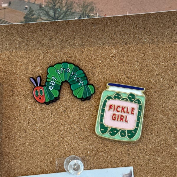 Flork „slaaay“ Meme Pin – Strichmännchen Emaille Anstecker | Lustiger ...