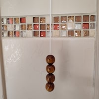 Wooden Rainbow Bead Light Pull - Etsy UK