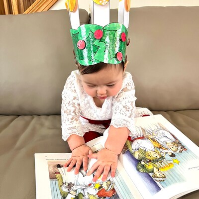 St. Lucia Crown Digital Printable Template St Lucia Day Swedish ...