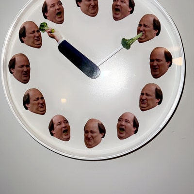 Kevin Malone Broccoli Clock the Office Gag Gift or Funky Home Decor ...