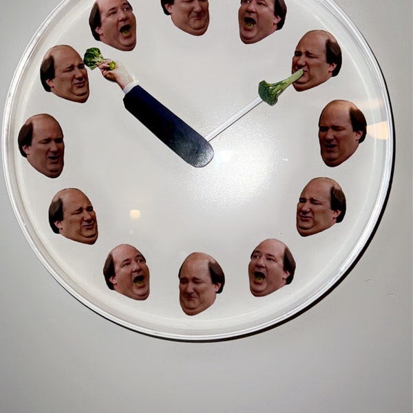 Kevin Malone Broccoli Clock - the Office Funny Gag Gift Decor - Etsy