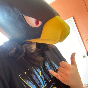 Tokoyami Cosplay Mask Moving Jaw Pattern/template - Etsy