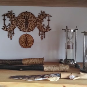 Being Pagan Wall Hanging Tree of Life and Pentacle Design Beautiful ...