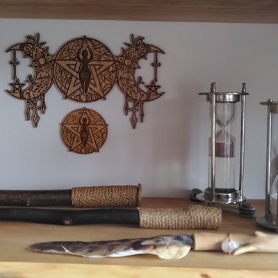 Being Pagan Wall Hanging Tree of Life and Pentacle Design Beautiful ...