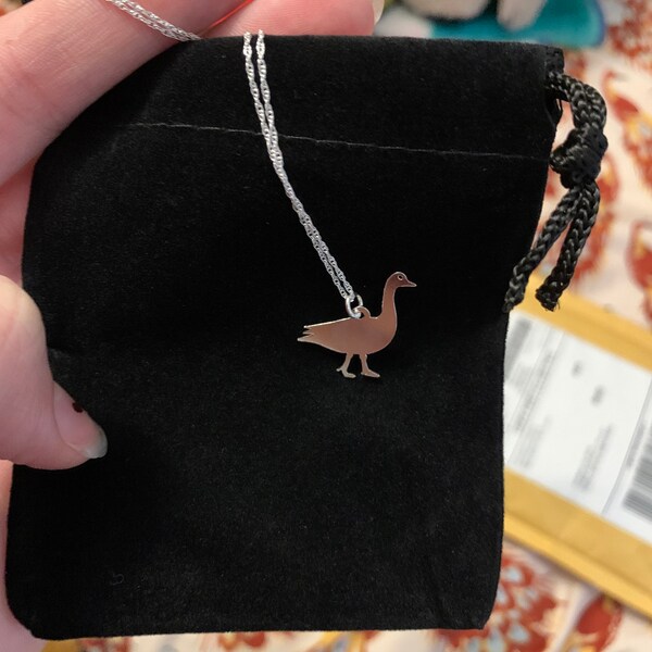 Goose Necklace - Goose Jewelry - Goose Gift - Sterling Silver - Etsy