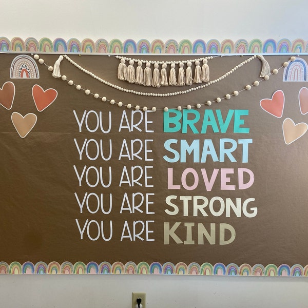 You Are| Bulletin Board Cutouts Decor - Etsy