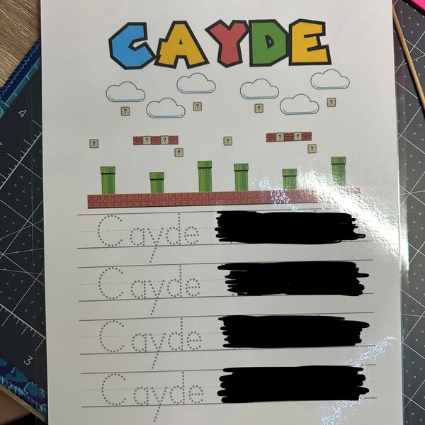 Birthday Tracing Custom Worksheet / Personalized Birthdate Tracing Name ...