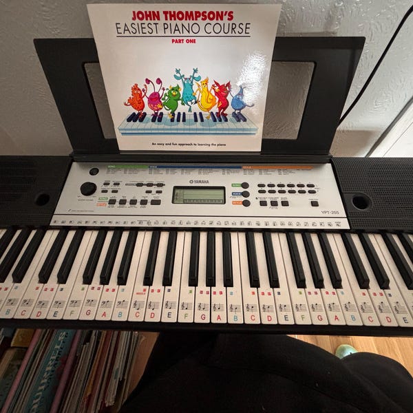 Piano Stickers for 61 Key Piano or Keyboard 36 White Key Kids Monster ...