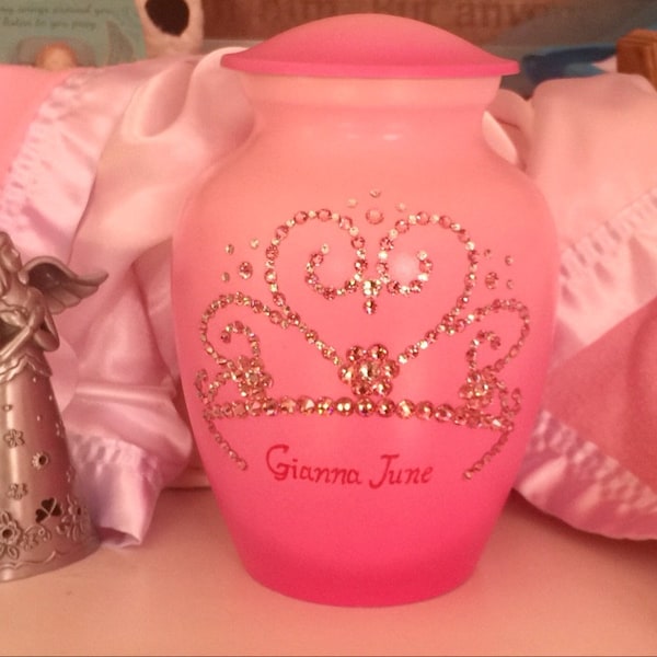 Bling! Cherished Princess Child Urn, Child Princess Urn, Child Crown ...