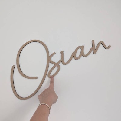 TURNS ONE Birthday Party Wooden Extra Large Sign in CALLIGRAPHY Font ...