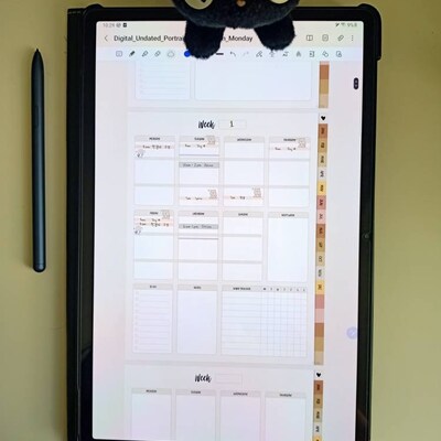 Goodnotes Planner, Undated Digital Planner, Digital Journal Pdf, Cute ...