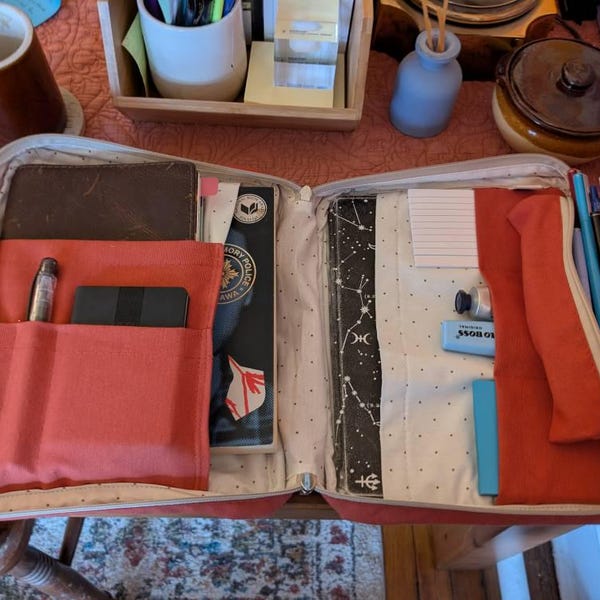 Custom Utility Pouch With Zipper, Canvas Planner Pouch for Journaling ...