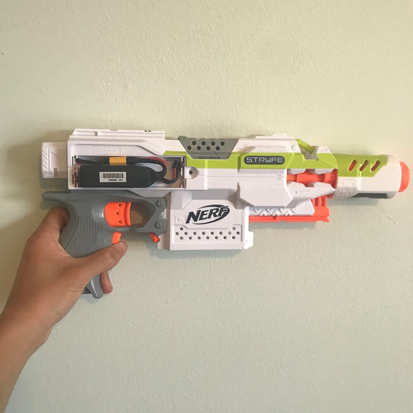 Nerf Stryfe 170 FPS Battlecamo Modded Nerf W/ Neo-dymium Motors ...
