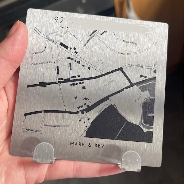 Personalised Map Location Couples Key Holder - Etsy