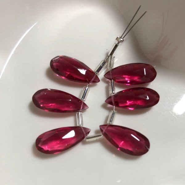 Natural Ruby Rose Cut With Flat Back Oval Shape Gemstones 7x5 MM ...