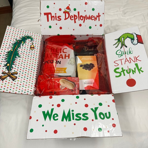 Christmas Care Package for Deployment / Winter Military Gift for Long ...
