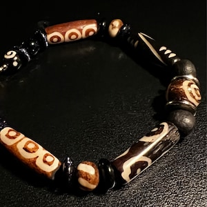 Beautiful Wide Variety Bone Beads Strand 14 Inches Long / Hand Carved ...