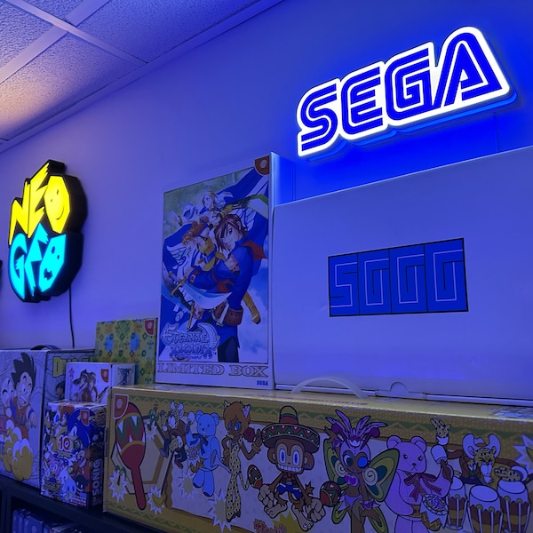 SEGA Sign for Gaming Room Decor | Sega CD, Sega Genesis, Sega Saturn ...
