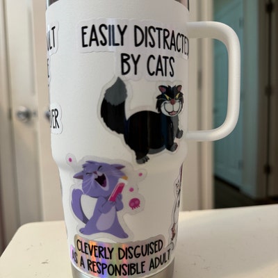 Yzma Cat With Potion Transparent Sticker/ Laptop iPhone Water Bottle ...