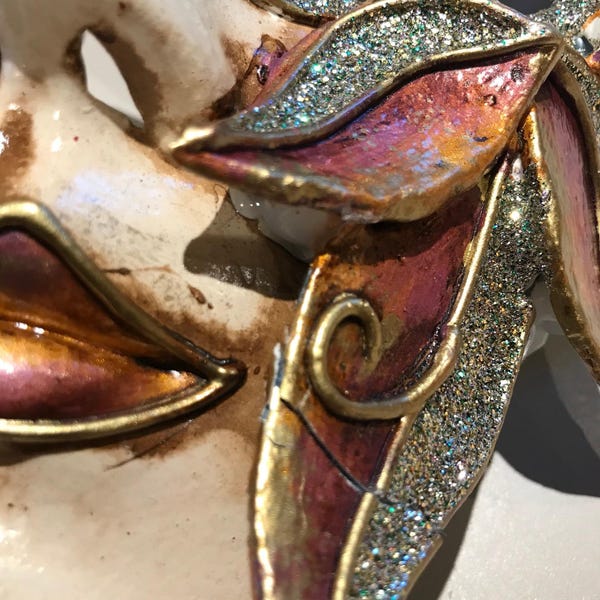 Original Venetian Mask for Carnival or Decoration Made and Painted by ...