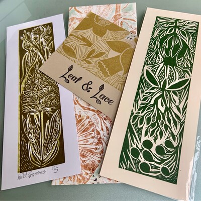 Autumn Tree Linocut Print, Tree Linocut Print, Fall Leaf Print ...