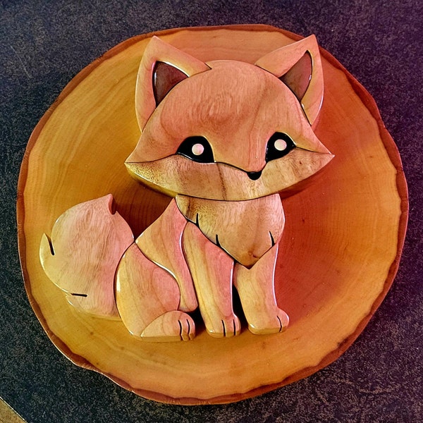 Wooden Intarsia Female Cardinal - Etsy