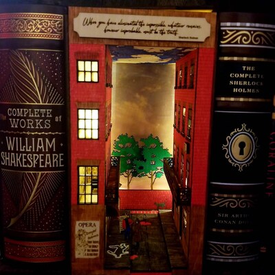 Sherlock Holmes Escape Room Book Nook DIY Kit - Etsy